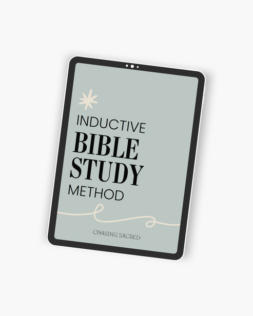 Free Resource: Inductive Bible Study Guide – Chasing Sacred